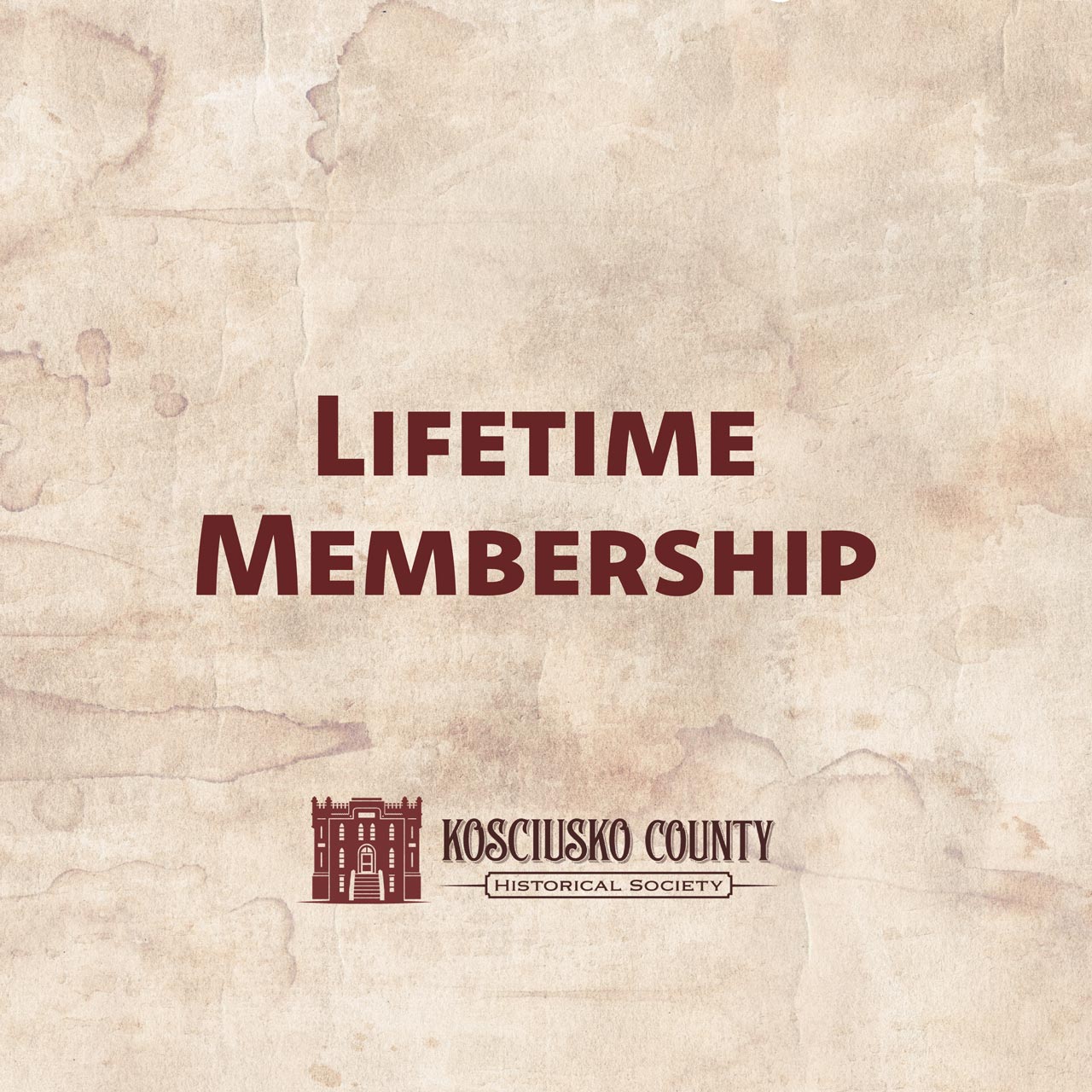 Membership - Lifetime Membership – Kosciusko County Historical Society